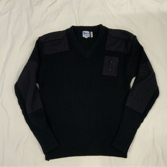 Galls | Sweaters | Galls Commando Vneck Wool Acrylic Blend Sweater Navy ...